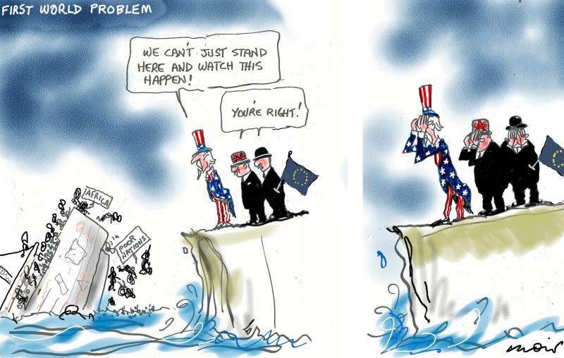 Can't just stand here : r/editorialcartoons